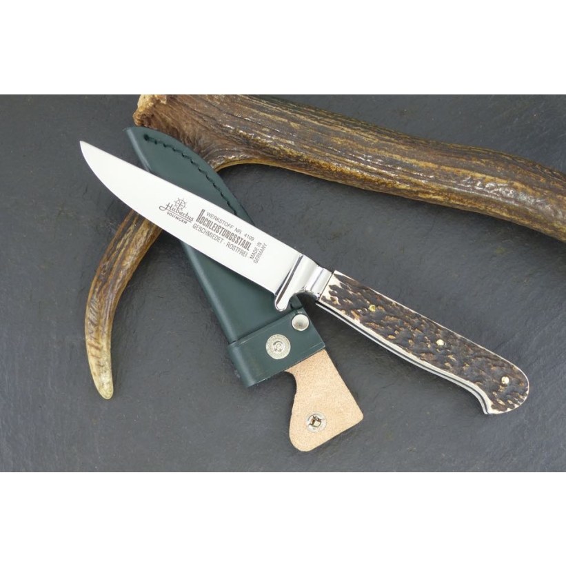 Hubertus Solingen Jagdnicker 9cm Hirschhorn